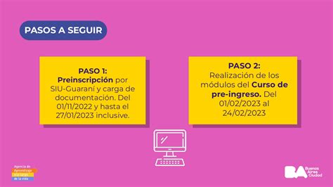 Info Para Ingresantes 2023 Agencia De Aprendizaje A Lo Largo De La