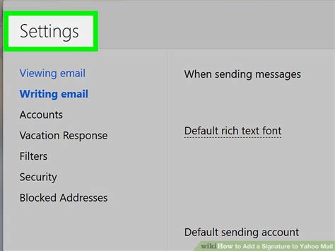 How To Add A Signature To Yahoo Mail 14 Steps With Pictures