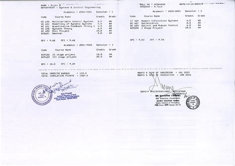Rajiv Satyanarayan Mtech Transcript Ppt