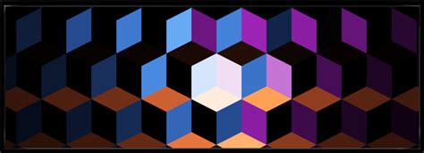 Plaid Square Stereo 3d Texture Layer Personality Dark Cool Background