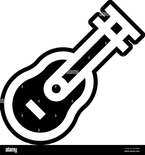Guitar Icon Black Vector Illustration Stock Vector Image And Art Alamy