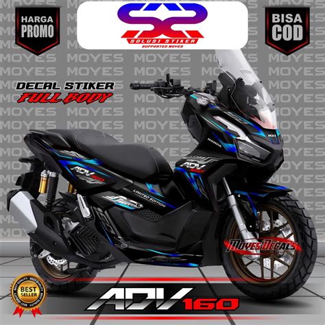 Jual TERBARU DECAL STIKER NEW ADV160 VARIASI FULL BODYMOTIF MATRIXLANE