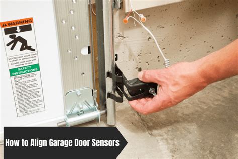 how to align garage door sensors