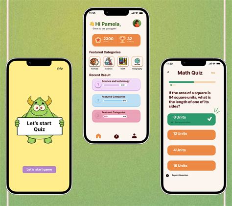 Quiz App Ui Behance