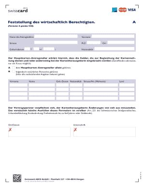 Ausfüllbar Online miles and more cards A Formular A gemss VSB Name