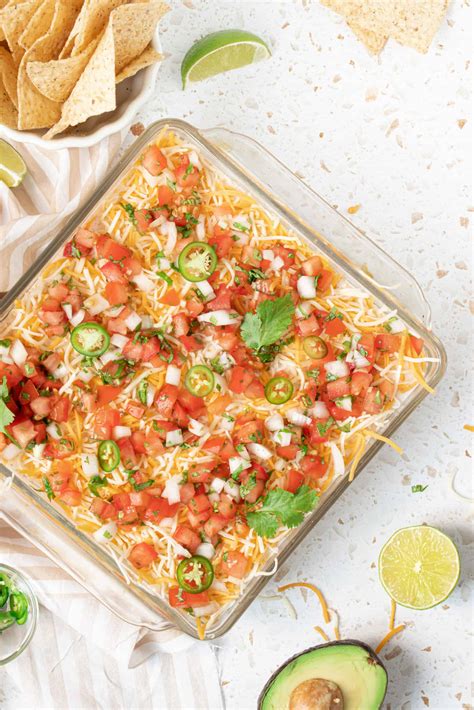 Greek Yogurt 5 Layer Dip With Homemade Taco Seasoning Oh Snap Macros
