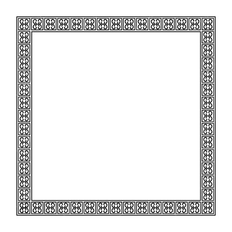 Square Border Frame Black Square Borders Square Border Png