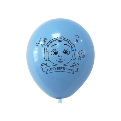 89pcs Set Cocomelon Theme Cocomelon Balloons Jojo Foil Balloon 32blue