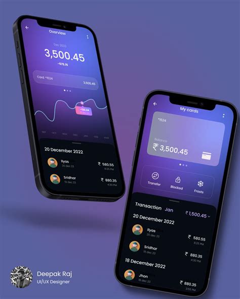 Deepak Raj R On Linkedin Bankingapp Uiuxdesign Graphicdesign Portfolio