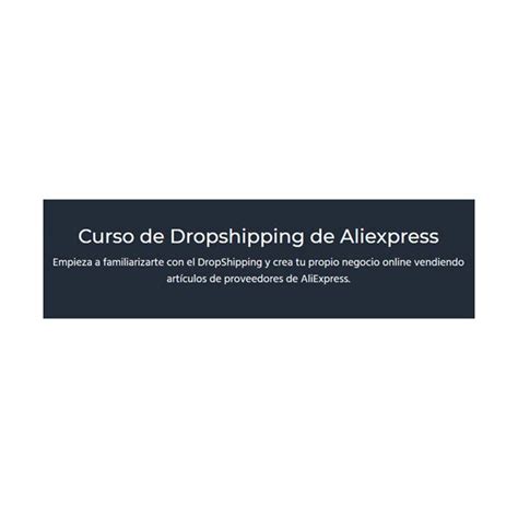 Curso De Dropshipping De Aliexpress Wpaacademia