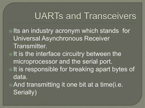 Microcontroller Serial Communication Ppt