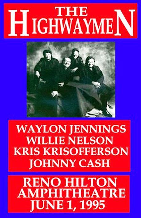 The Highwaymen Country Music Concert Posters Willie Nelson Concert