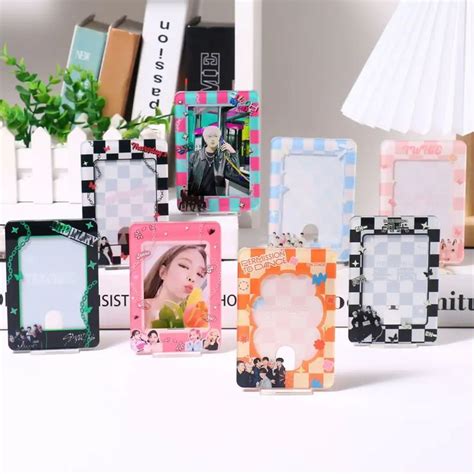 Custom Design Cute Korea Style Acrylic Card Cover Case Kpop Photocard Card Holder Starsacrylic