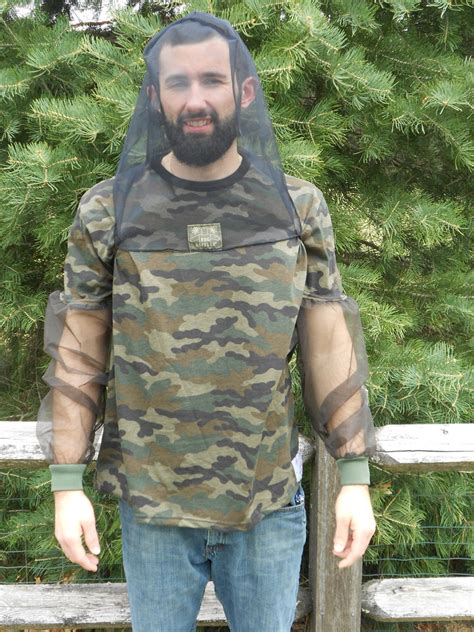 New Camo T Shirt With No See Um Mesh Sleeve Available With Head Net