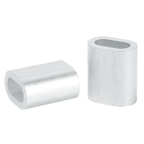 알루미늄 단일 케이싱 와이어 로프 페룰 케이블 타이 알루미늄 압착 슬리브 타원형 클립 와이어 로프 클램프 M1 0 M1 2 M1 5 M2 M3 M4 클램프