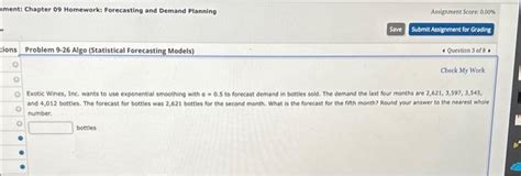 Solved Hment Chapter 09 Homework Forecasting And Demand Chegg