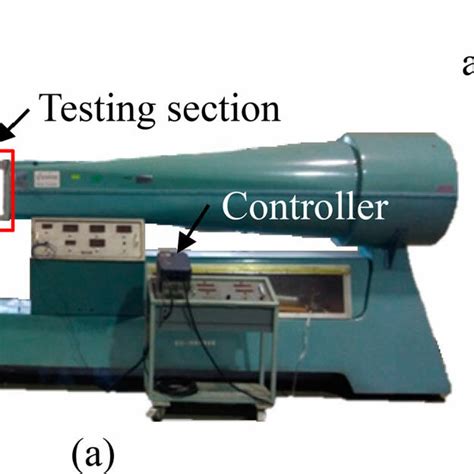a wind tunnel experiment of flow past a hand shaped former and b