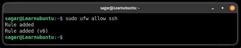 using ufw firewall commands in ubuntu