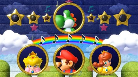【マリオパーティ スーパースターズ】ミニゲームヨッシー Vs ピーチ Vs マリオ Vs デイジーcom最強 たつじん Youtube