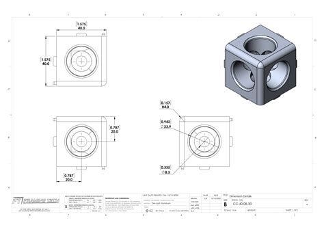 Corner Cube For 40 Series 3 Direction Framing Technology
