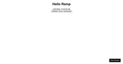Ramp React Codesandbox Ramp React Codesandbox