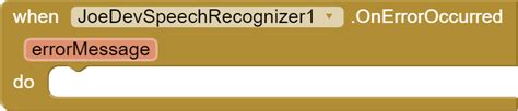 Speech Recognizer Phonetic Conversion Extensions Mit App Inventor