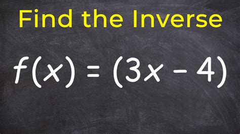 Find The Inverse Of A Function A2 Pc Free Math Videos