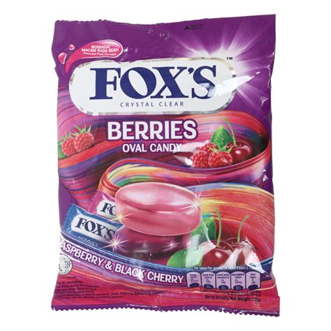 Foxs Berries Oval Candy Raspberry And Black Cherry Flavor In India Snackstar
