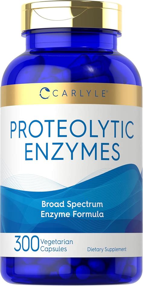 Carlyle Proteolytic Enzymes 300 Capsules Systemic Broad