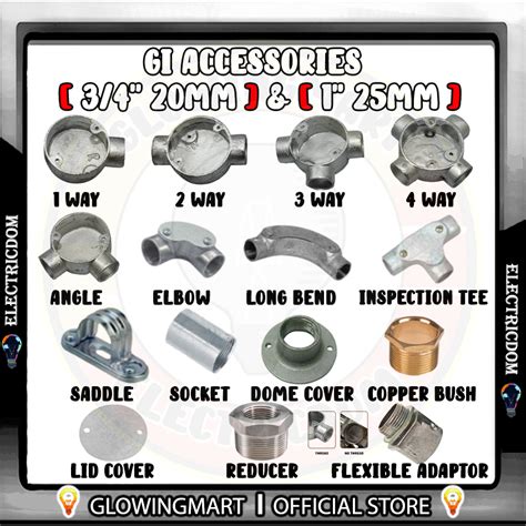 20mm 34 25mm 1 Gi Conduit Fitting Thread No Thread Tee Box