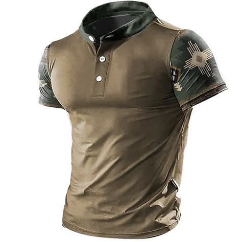Mens Polo Shirt Golf Shirt Casual Holiday Stand Collar Short Sleeve