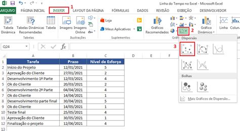Linha do Tempo no Excel 4 Opções Para Você Usar Excel Easy