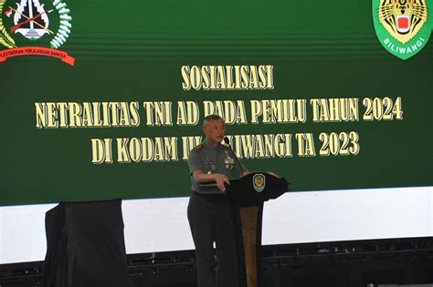 Pangdam III Slw Netralitas Sudah Menjadi Harga Mati Prajurit Siliwangi