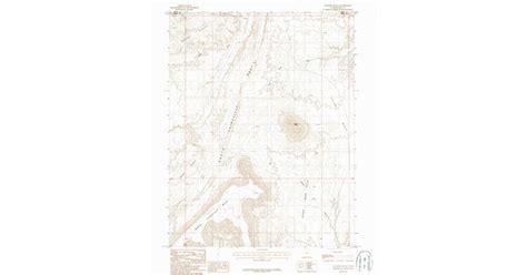 1987 Map Of Factory Butte Wayne County Ut — High Res Pastmaps