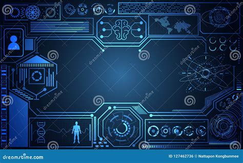 abstract technology ui futuristic concept ai hud interface hologram