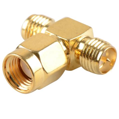 Buy 1pc Adapter Rp Sma Jack Male To 2 Rp Sma Plug