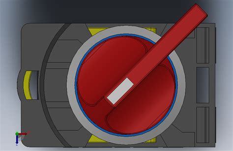 长柄旋钮开关 Qg115 A1 11cxs╱r Solidworks 2018模型图纸下载 懒石网