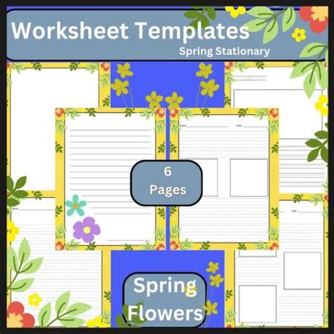 Spring Flowers Worksheets Printable Handouts Handwriting By Steadfastday