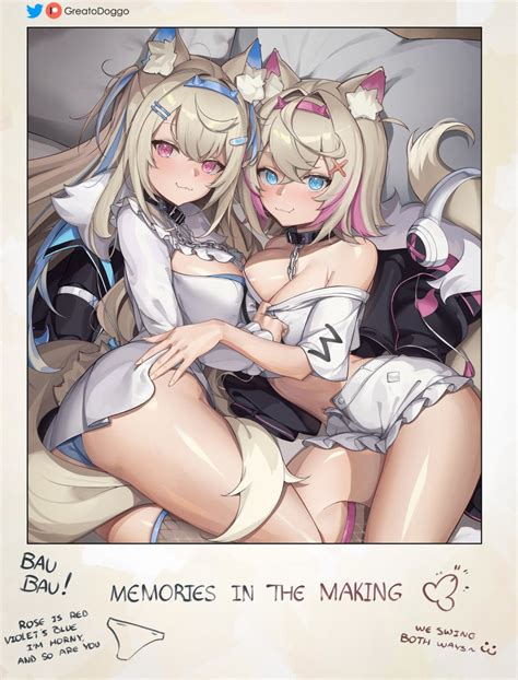 Rule 34 2girls Animal Ears Blonde Hair Blue Eyes Breast Size