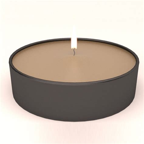 Tea Light Candle Flame Model Turbosquid 1497615