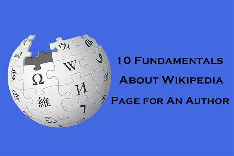 10 fundamentals about wikipedia page for an author wiki experts inc