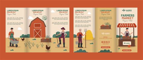 손으로 그린 농업 회사 템플릿 무료 벡터