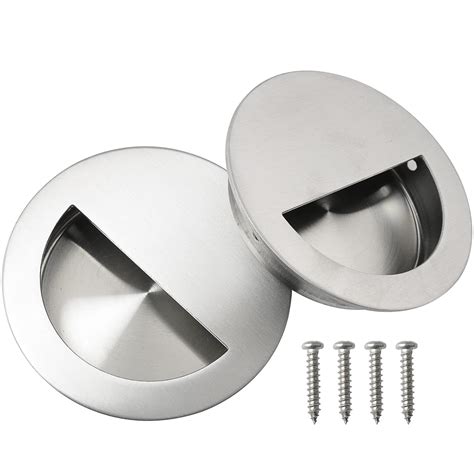 Round Recessed Door Pull Handle Circular Flush Pull