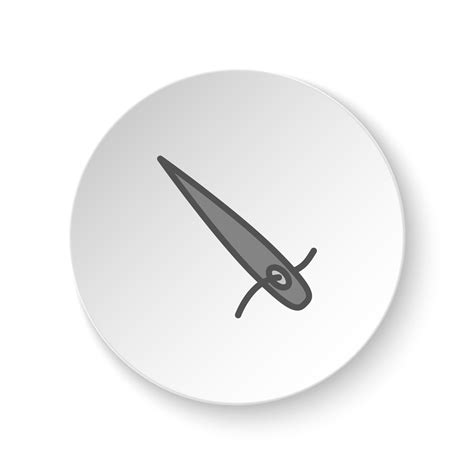 Round Button For Web Icon Needle Sew Thread Button Banner Round