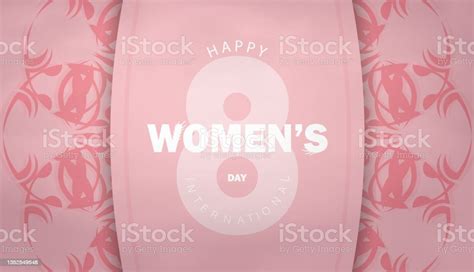홀리데이 플라이어 8 3 월 세계 여성의 날 핑크 컬러 빈티지 장식 0명에 대한 스톡 벡터 아트 및 기타 이미지 0명