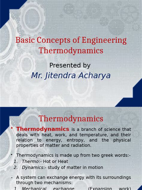 module 01 part 01 basic concepts of thermodynamics pdf