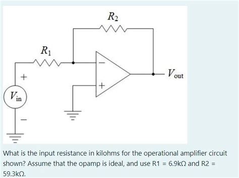 Solved For The Operational Amplifier Circuit Shown What Is