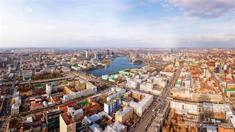 Обои екатеринбург, панорама, город, улица, карла либкнехта, проспект ...