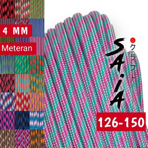 Jual Tali Paracord 4mm Bahan Membuat Kerajinan Gelang Lanyard Gantungan