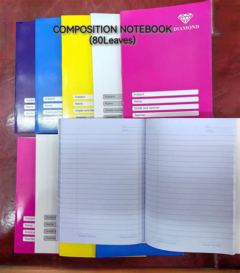 10pcsream Composition Notebook For Grade 4 School Notebook 80 Leaves